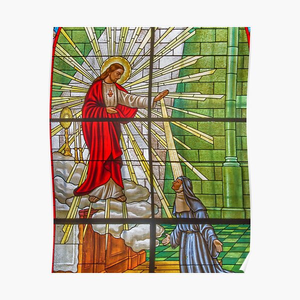 "Saint Margaret Mary Alacoque and the Sacred Heart of Jesus" Poster for ...