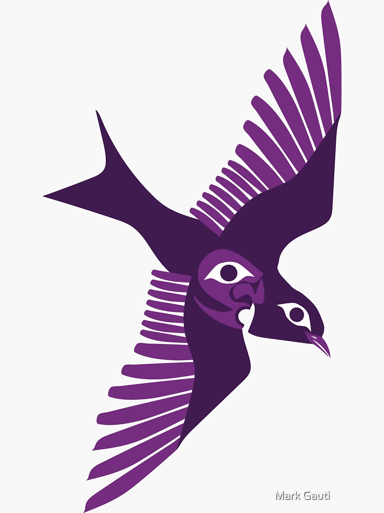"Purple martin" Sticker for Sale by Mark Gauti | Redbubble