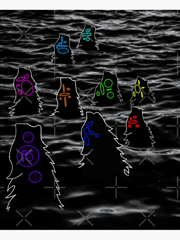 "Water Wolves" Sticker for Sale by InsanedWolves | Redbubble