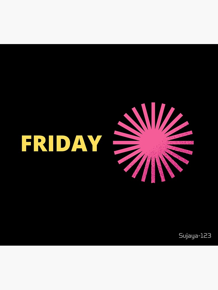 "happy friday " Sticker for Sale by Sujaya-123 | Redbubble