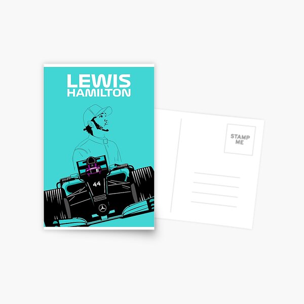 "F1 Lewis Hamilton 44" Postcard for Sale by classicdshop | Redbubble