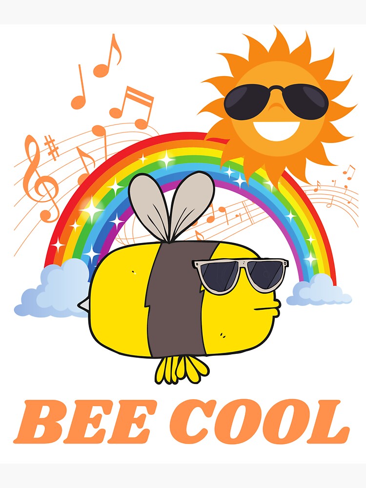 "BEE COOL, BEE MEME, BUMBLE BEE, KAWAII BEE, SUMMER BEE, BEE BOP ...