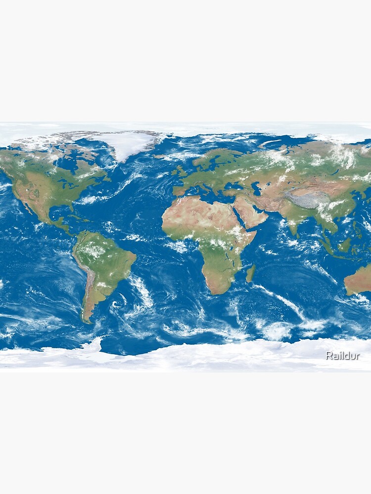 "World Map HQ 16K "Earth"" Art Board Print by Raildur | Redbubble