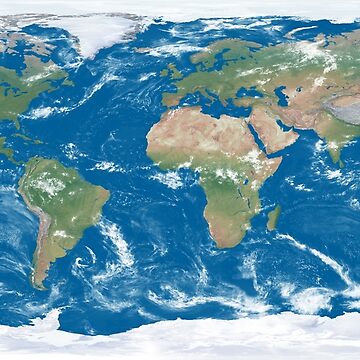 "World Map HQ 16K "Earth"" Art Print by Raildur | Redbubble