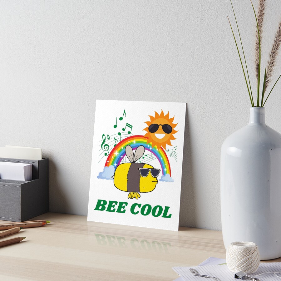 "BEE COOL, BIENE MEME, Hummel, KAWAII BEE, SOMMERBIENE, BEE BOP," Galeriedruck von Rosroy61 ...