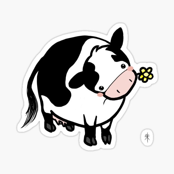 "Dairy Cow" Sticker for Sale by Shukura | Redbubble