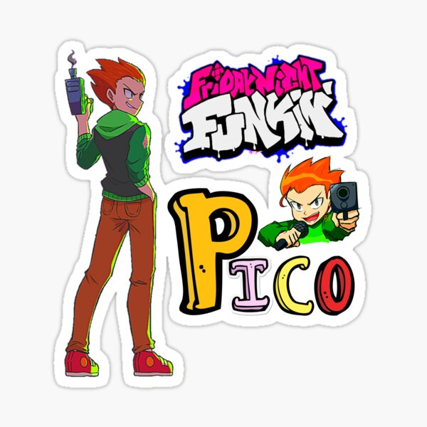 "Friday Night Funkin pico" Sticker for Sale by kader011 | Redbubble
