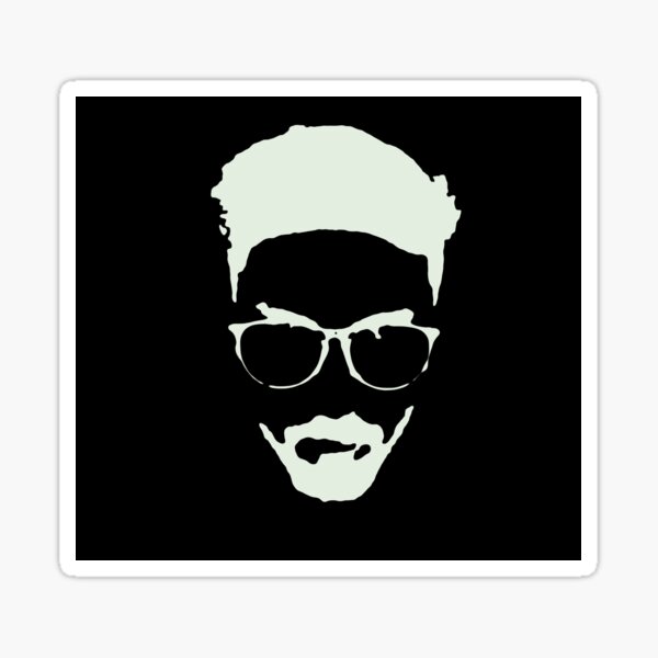 "KJ Bearded Man Game Face logo" Sticker for Sale by KJ120 | Redbubble