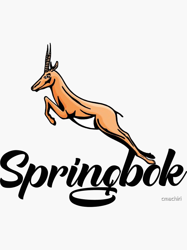"The Springboks" Sticker for Sale by cmachiri | Redbubble