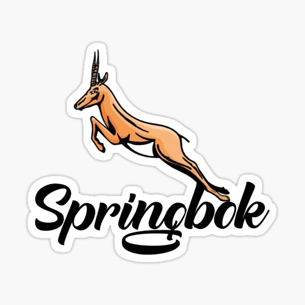 "The Springboks" Sticker for Sale by cmachiri | Redbubble