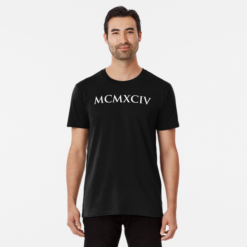 "1994 MCMXCIV (Roman Numeral)" Sticker for Sale by gemgemshop | Redbubble