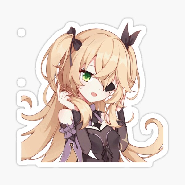 "Fischl genshin impact" Sticker for Sale by Kirias | Redbubble
