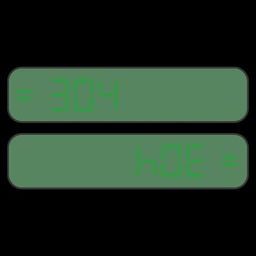 "304 = Hoe Calculator Illustration" Sticker by ProdbyNiECO | Redbubble