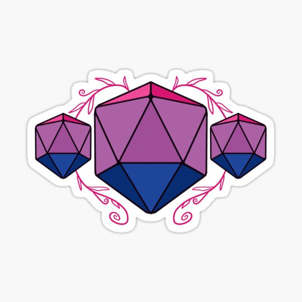 "Bi Pride Dice" Sticker for Sale by TitanFishKiller | Redbubble