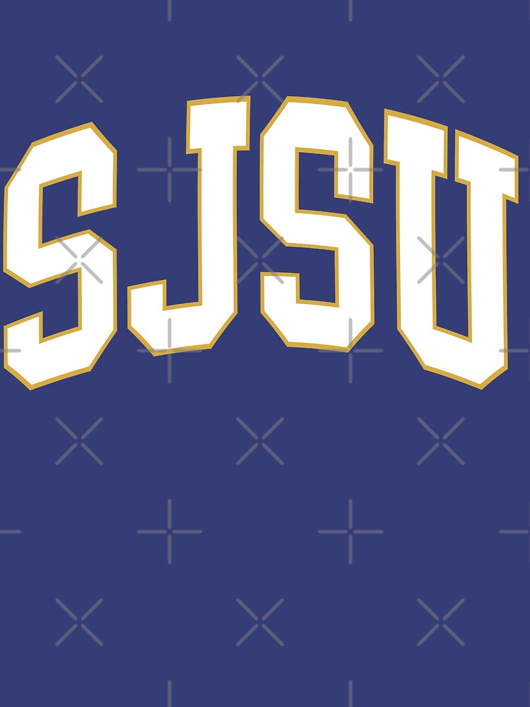 "sjsu - college font curved" T-shirt for Sale by scollegestuff ...