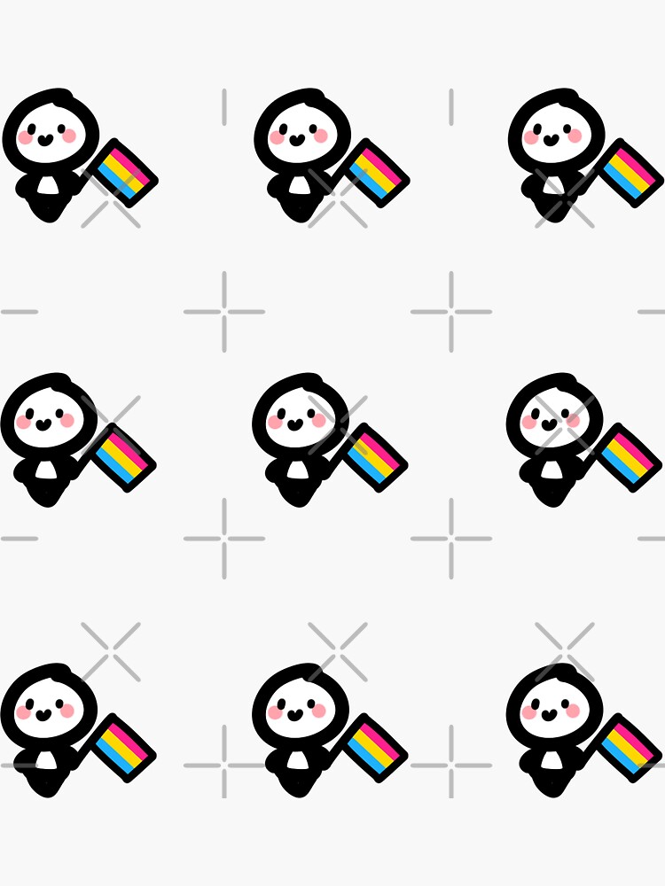 "Pan Pride" Sticker for Sale by GhostStar- | Redbubble