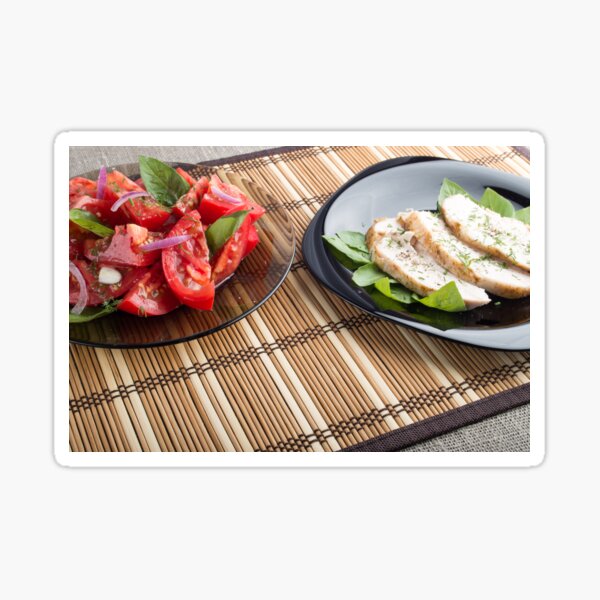 "Tabletop with homemade dishes" Sticker for Sale by vladromensky ...