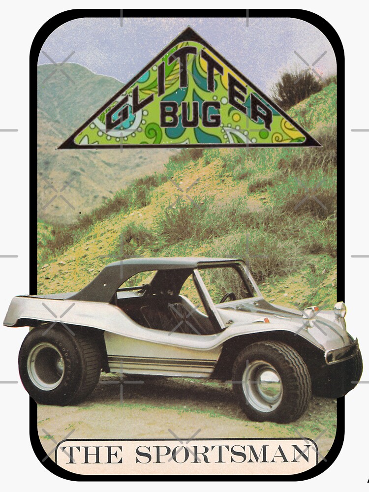 "Vintage Glitterbug Sportsman Dune Buggy Decal" Sticker for Sale by ...