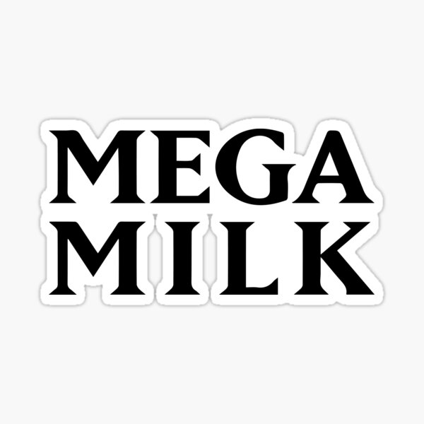 Mega Milk Sticker For Sale By Abdeldes Redbubble
