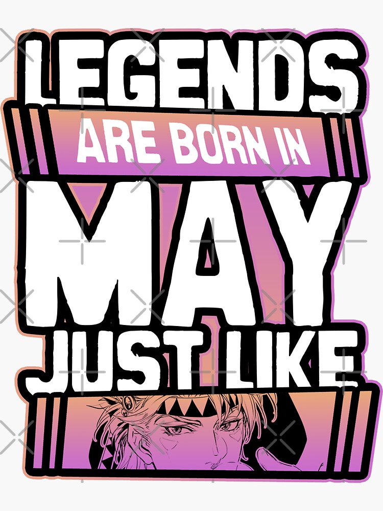 "Legends Are Born In May | Happy Birthday Julius Caesar" Sticker for ...