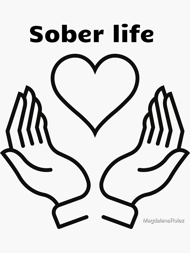 "sober life is full responsible" Sticker for Sale by MagdalenaRulez ...