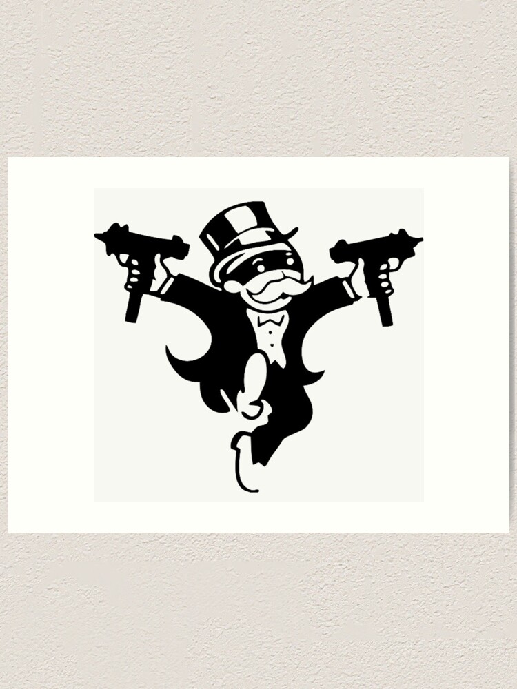"MONOPOLY MAN Robbery" Art Print for Sale by DleVerified | Redbubble