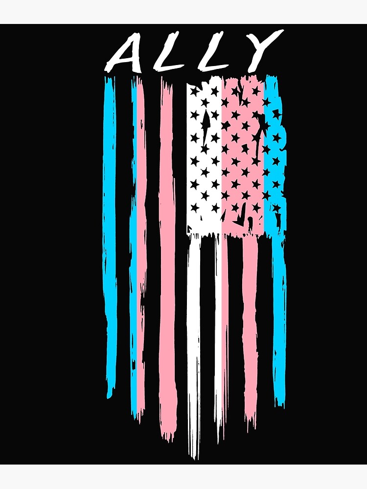 "Trans Ally" Poster by pickledcorgi | Redbubble