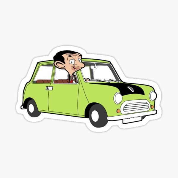 "Cartoon Mini Cooper" Sticker by Nassima- | Redbubble