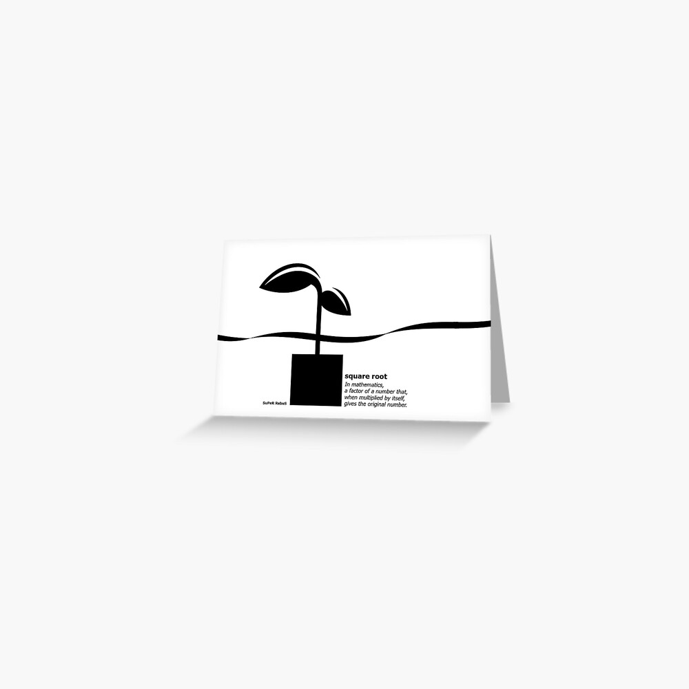 "Square Root | Super Rebus | Brain Puzzle" Greeting Card for Sale by ...