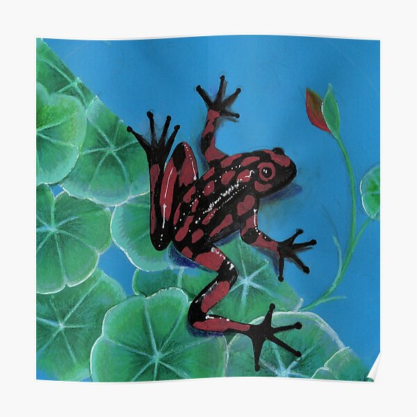 "Poison Dart Frog" Poster for Sale by KellieJoanArt | Redbubble