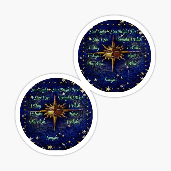 "STAR LIGHT STAR BRIGHT" Sticker for Sale by lovingtouch | Redbubble