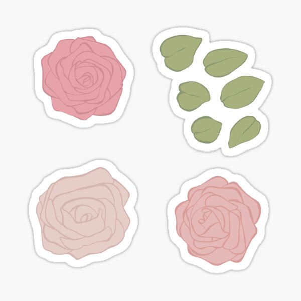"Pastel Roses" Sticker by AngelZalez | Redbubble