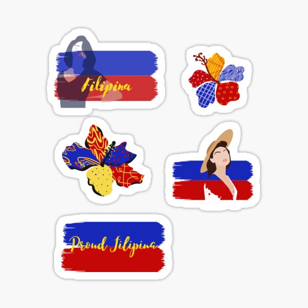 "Filipina sticker pack" Sticker for Sale by NiceBerry | Redbubble