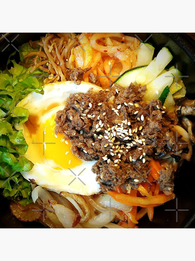 "Korean Bibimbap" Sticker for Sale by NerdyByDesign | Redbubble