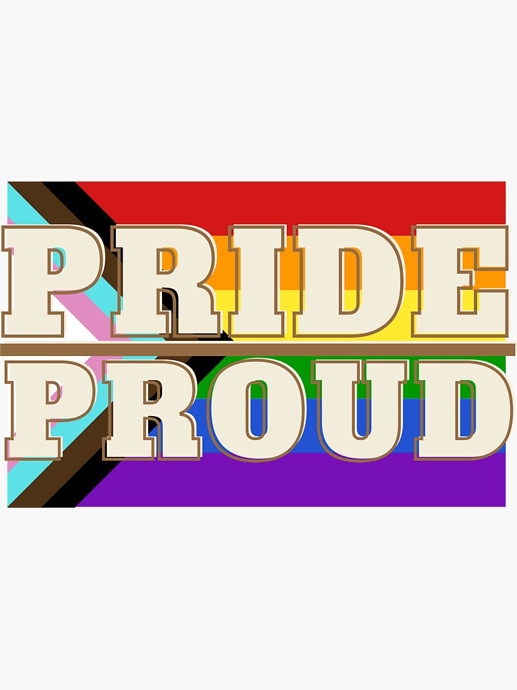 "proud pride flag" Sticker by ByCozyDesigns | Redbubble
