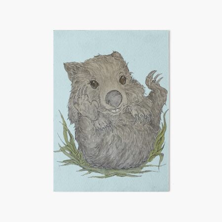 "Wombat bottom" Art Board Print by AussieLogic | Redbubble