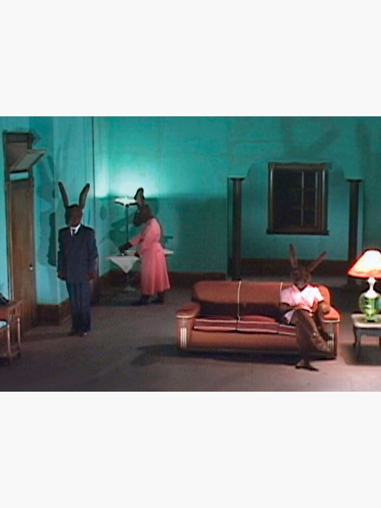 "David Lynch Rabbits" Sticker for Sale by whoopslookout | Redbubble