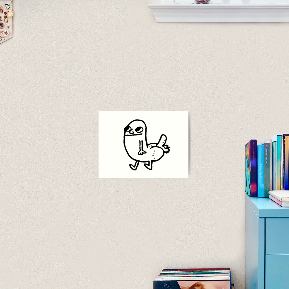 "Dickbutt " Art Print by Frostaq | Redbubble