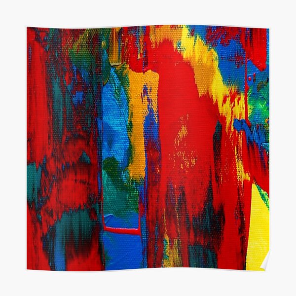 "Bright Bold Colorful Abstract Art" Poster for Sale by pugmom4 | Redbubble