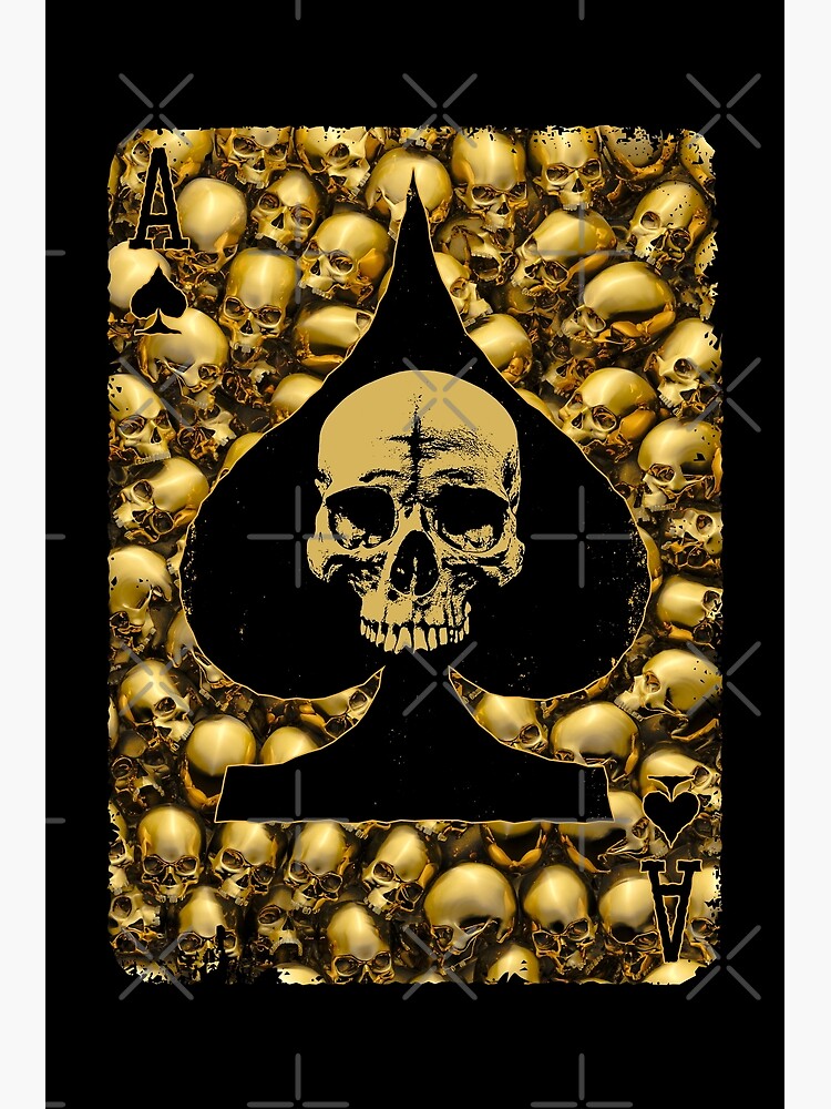 Skull And Ace Card Wallpaper