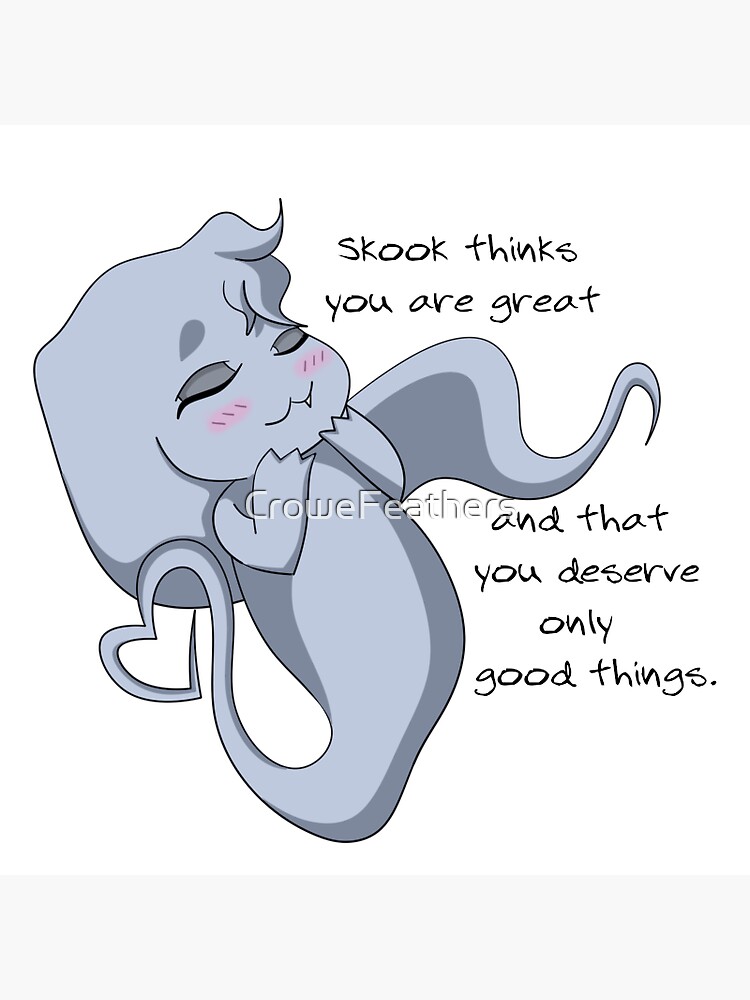 "Skook the Spook" Sticker for Sale by CroweFeathers | Redbubble