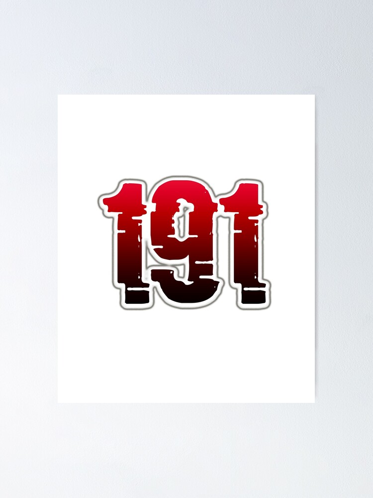 "Creepy Red Number 191" Poster by creepy-red | Redbubble