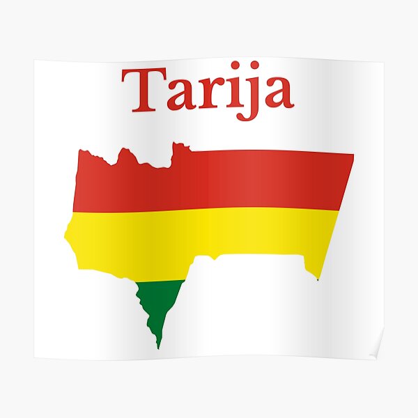 Póster «Diseño de Mapa del Departamento de Tarija, Bolivia» de ...