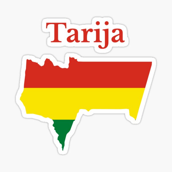 Pegatina «Diseño de Mapa del Departamento de Tarija, Bolivia» de ...