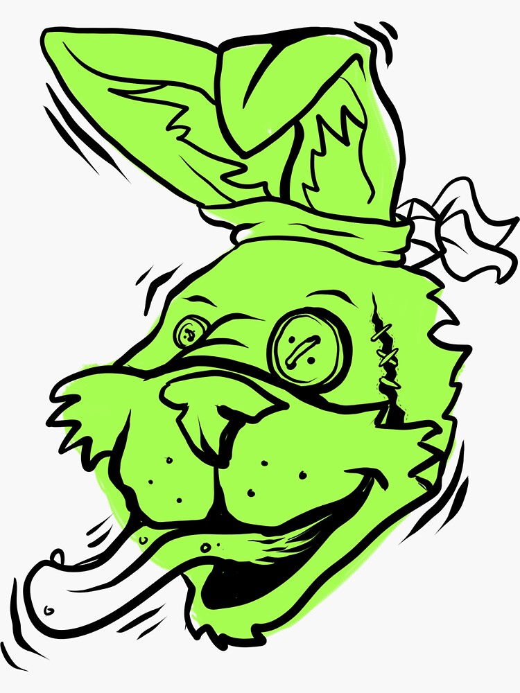 "Ninja Bunny Stuffy" Sticker for Sale by RDesignsYYC | Redbubble