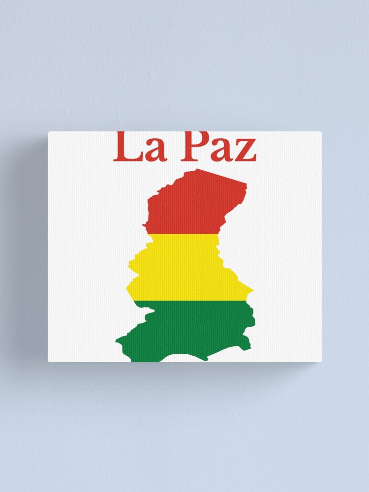 Lienzo For Sale Con La Obra «diseño De Mapa Del Departamento De La Paz