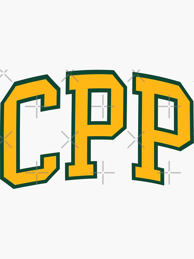 "cpp - college font curved" Sticker for Sale by scollegestuff | Redbubble