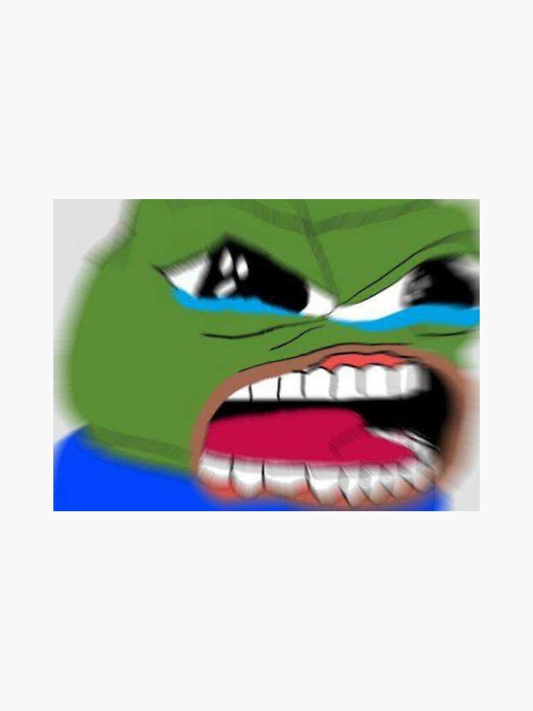 "pepe rage" Sticker by simplysickstick | Redbubble