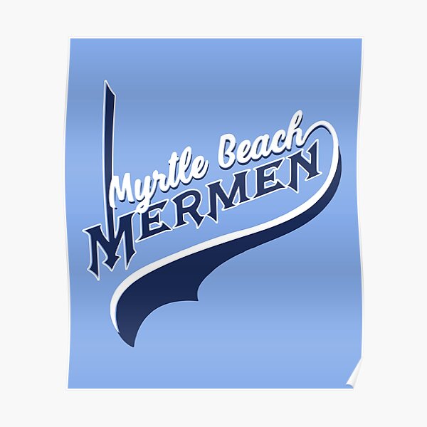 "Myrtle Beach Mermen" Poster for Sale by comicbookdude | Redbubble