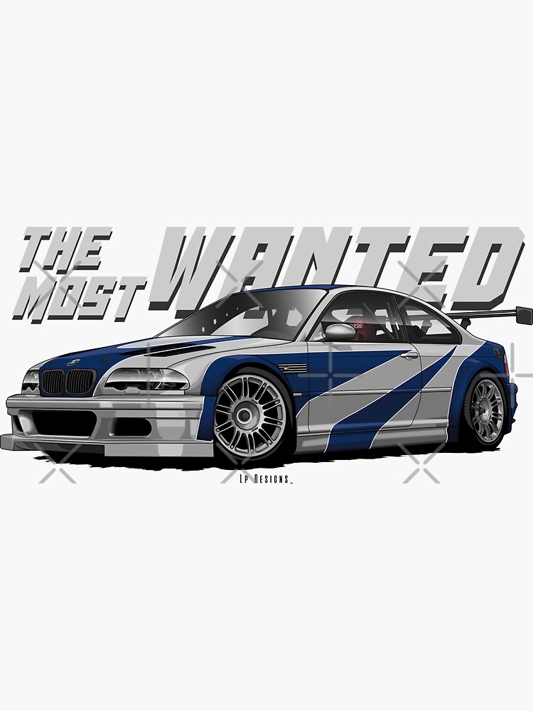 "M3 Gtr - NFSMW" Sticker for Sale by lpdesigns1 | Redbubble